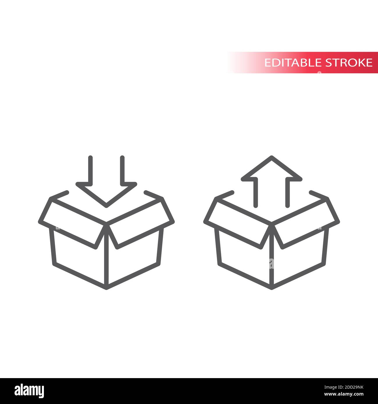 Delivery box vector hi-res stock photography and images - Alamy