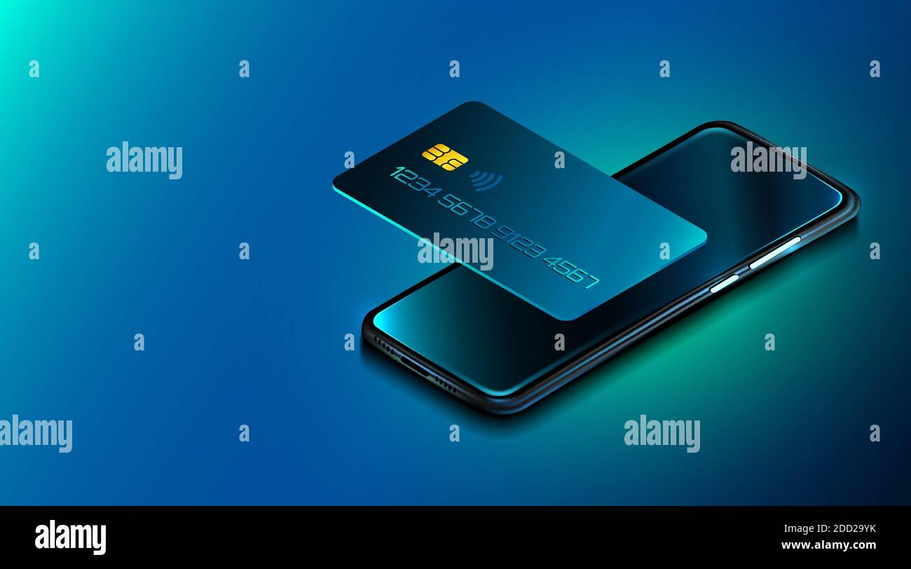 Pay through mobile Stock Vector Images - Alamy