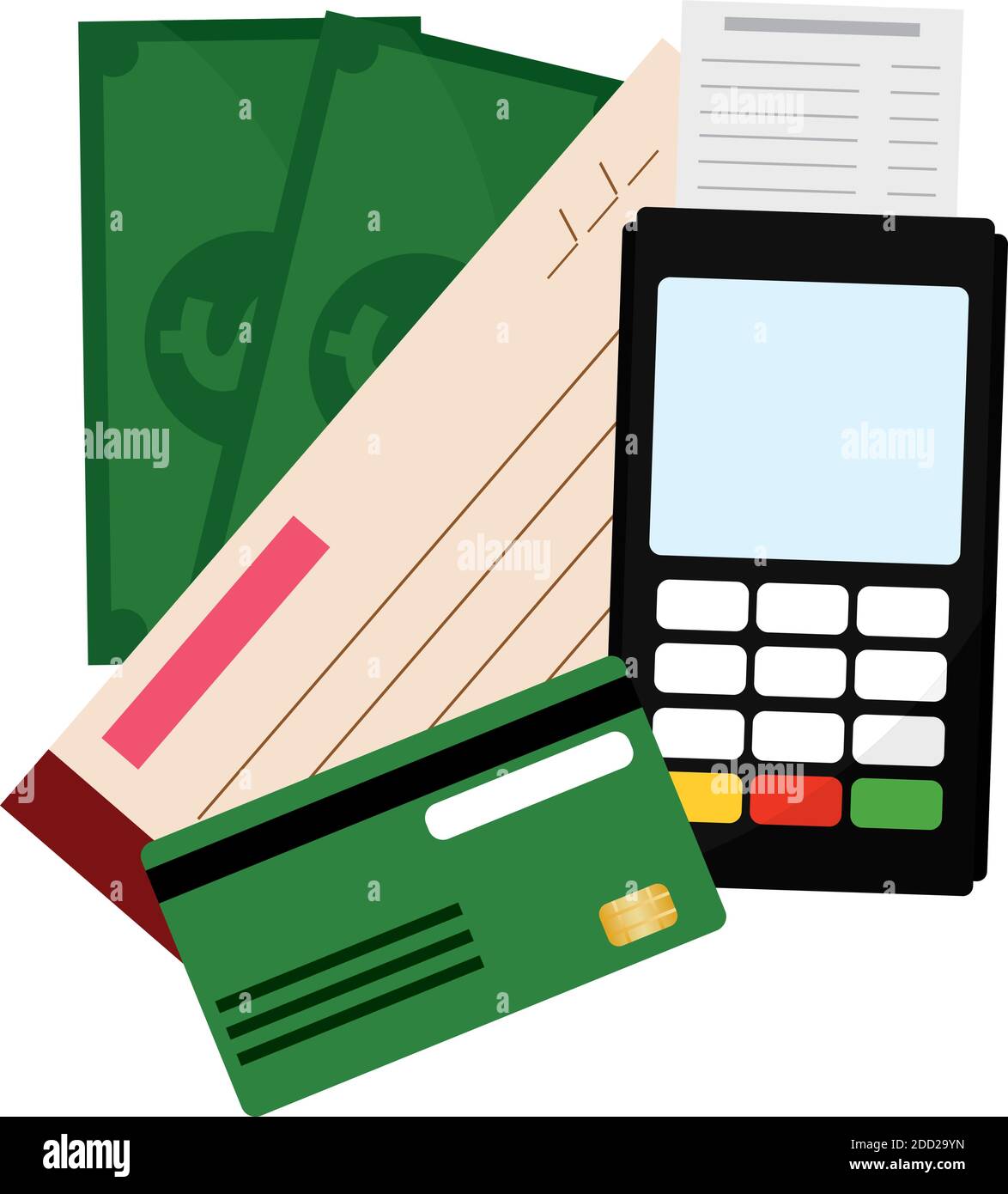 Isolated way pay in white background financial icon- Vector Stock ...