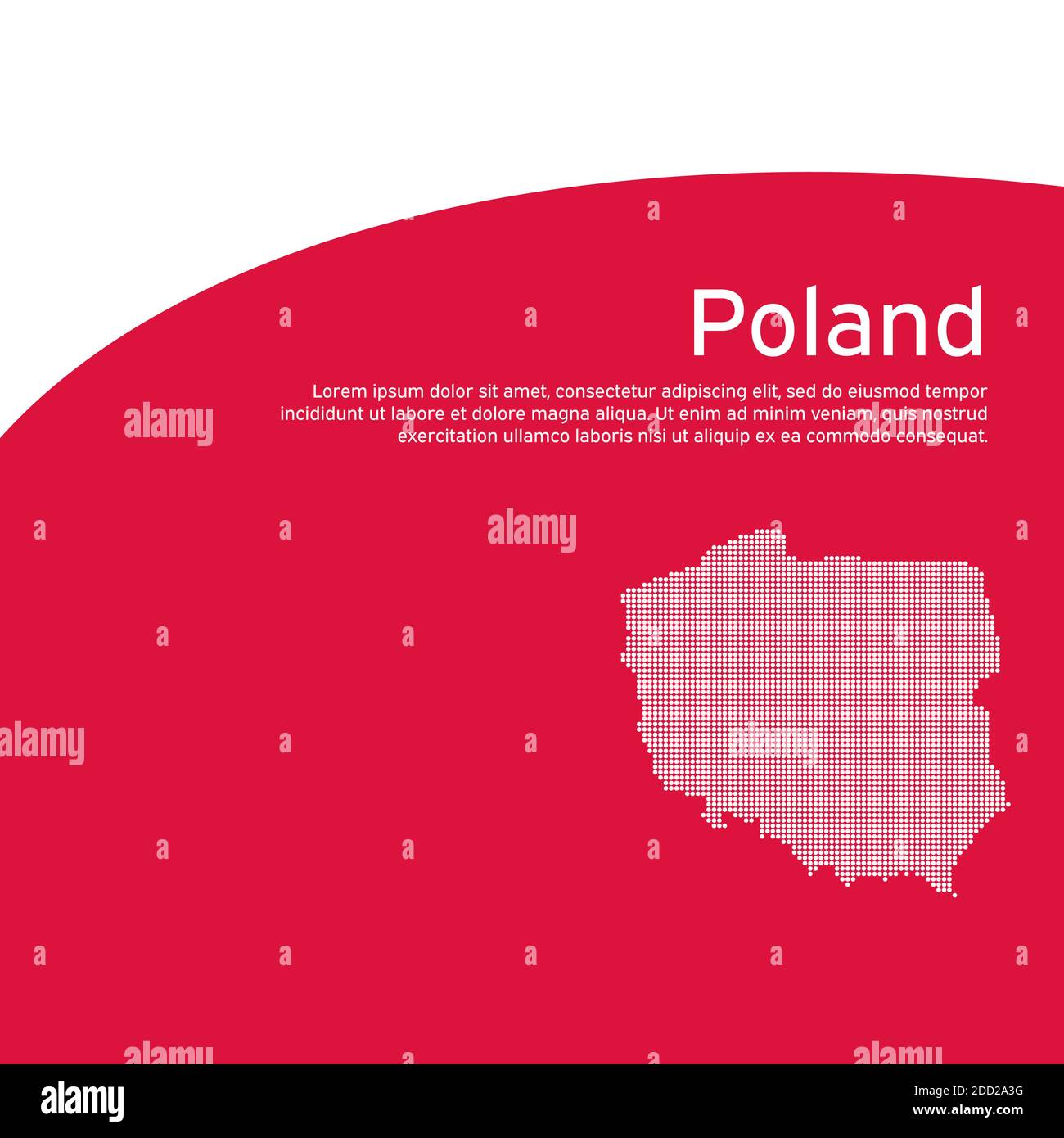 Cover, banner in national colors of poland. Abstract waving poland flag ...