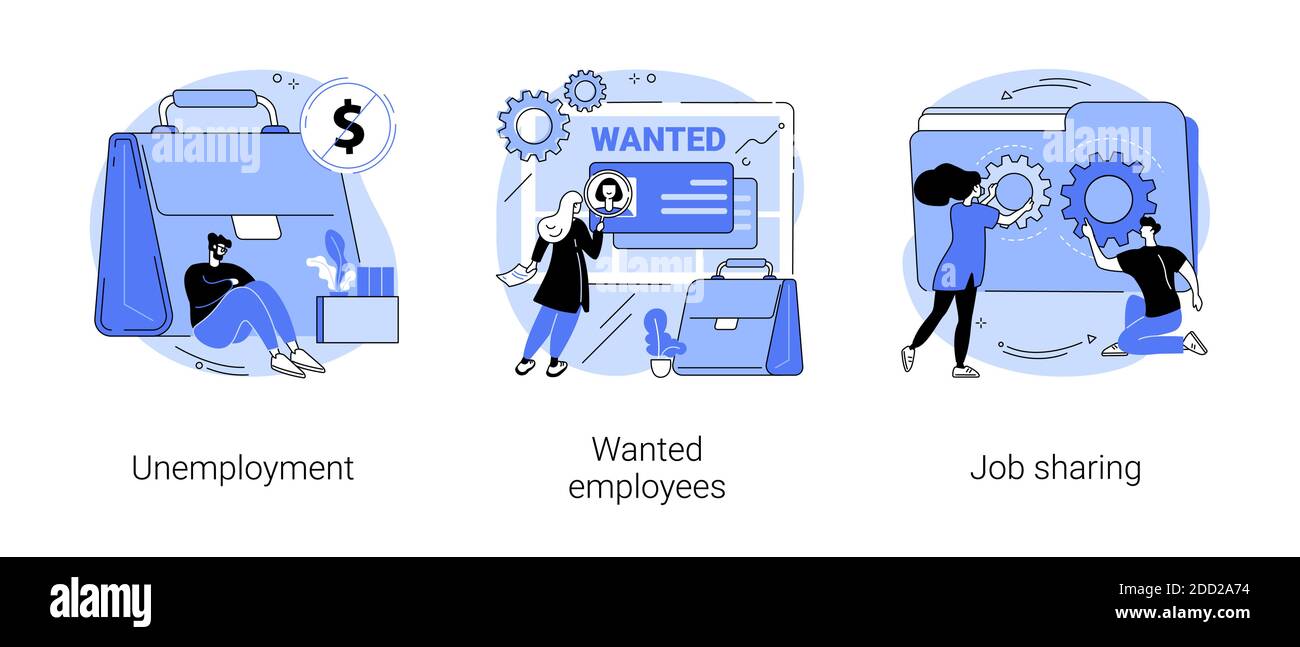 Job search abstract concept vector illustrations Stock Vector Image ...