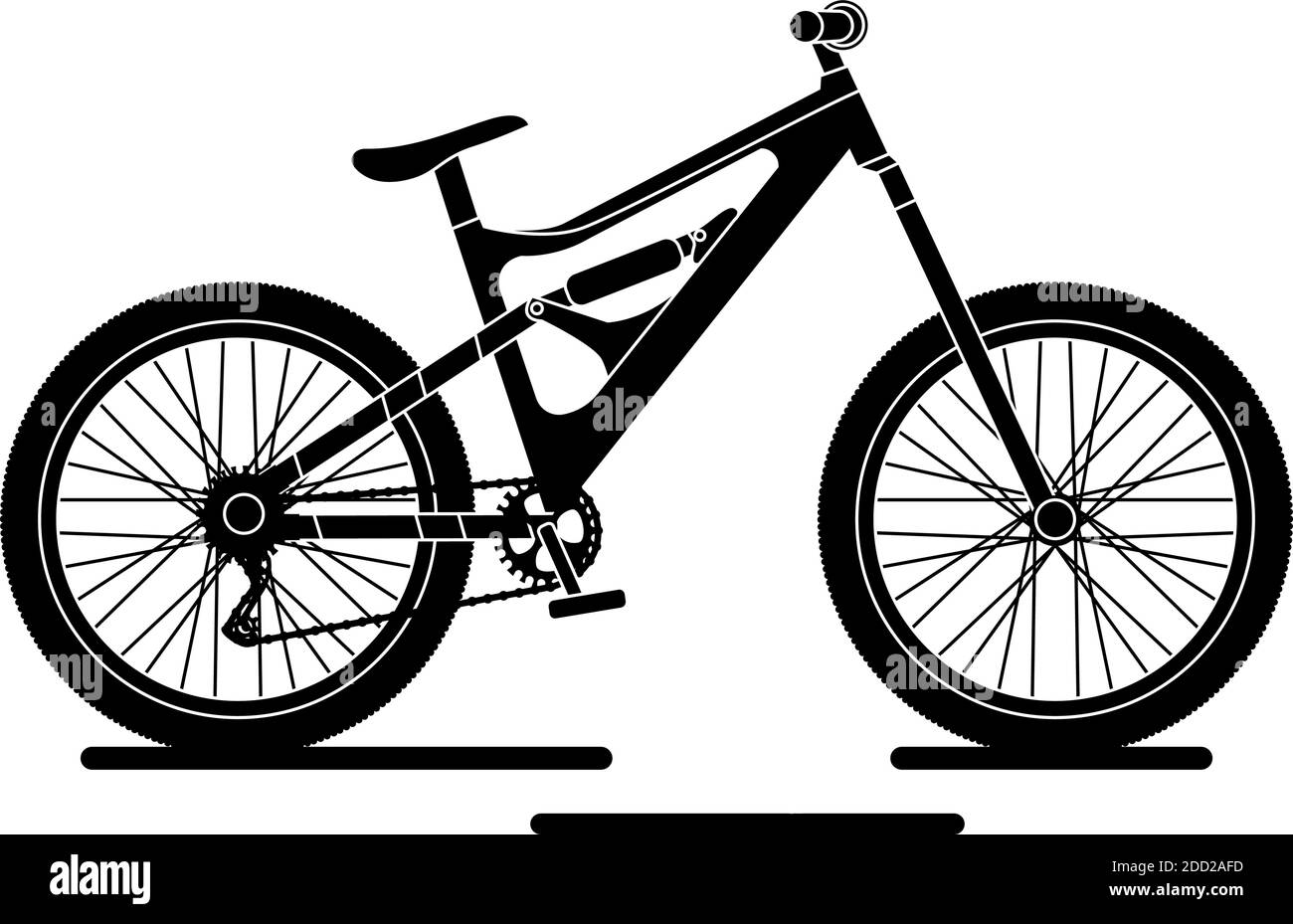 Mountain Bike Clipart Black And White