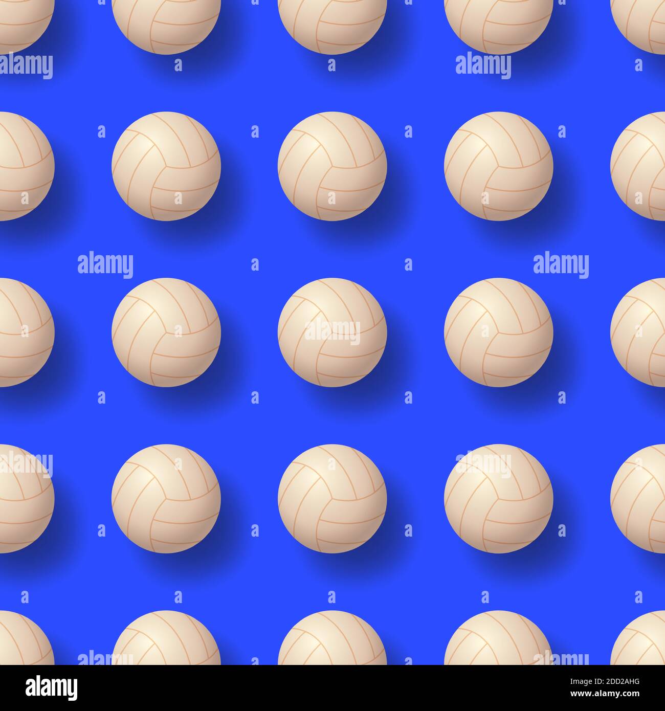 Volleyball ball seamless pettern vector illustration. realistic ...