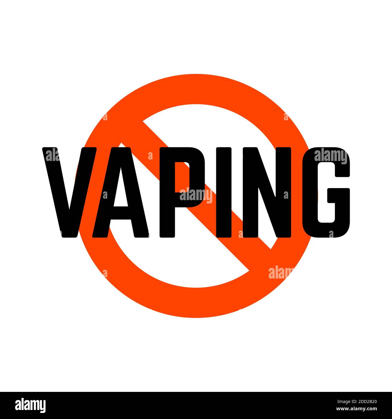 no vaping warning sign isolated on white Stock Vector Image & Art - Alamy
