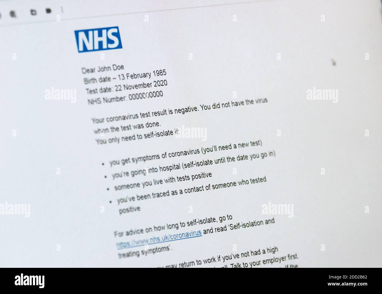 Coronavirus result hi-res stock photography and images - Alamy