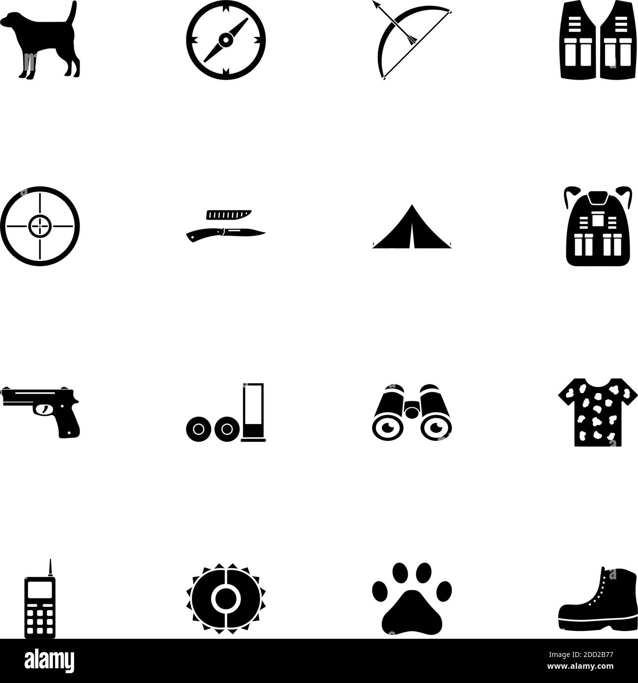 Hunting icon - Expand to any size - Change to any colour. Perfect Flat ...
