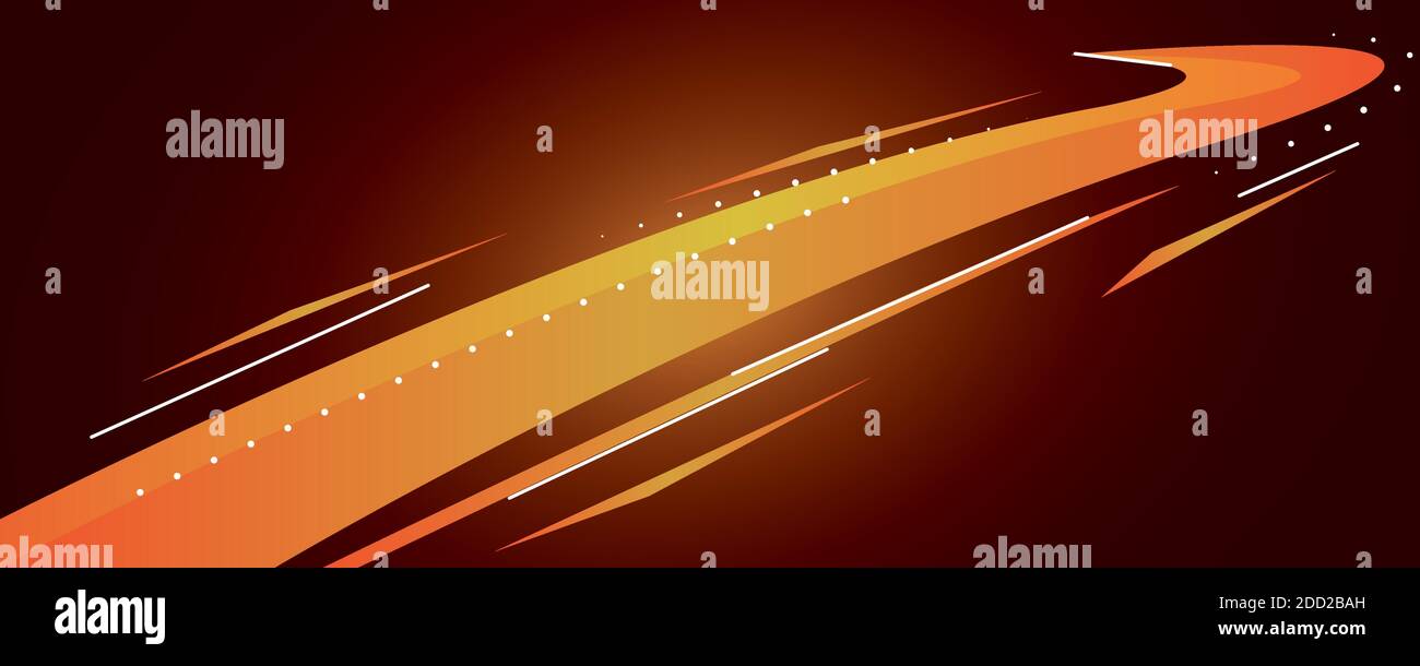 colorful light trail in yellow background vector illustration design ...