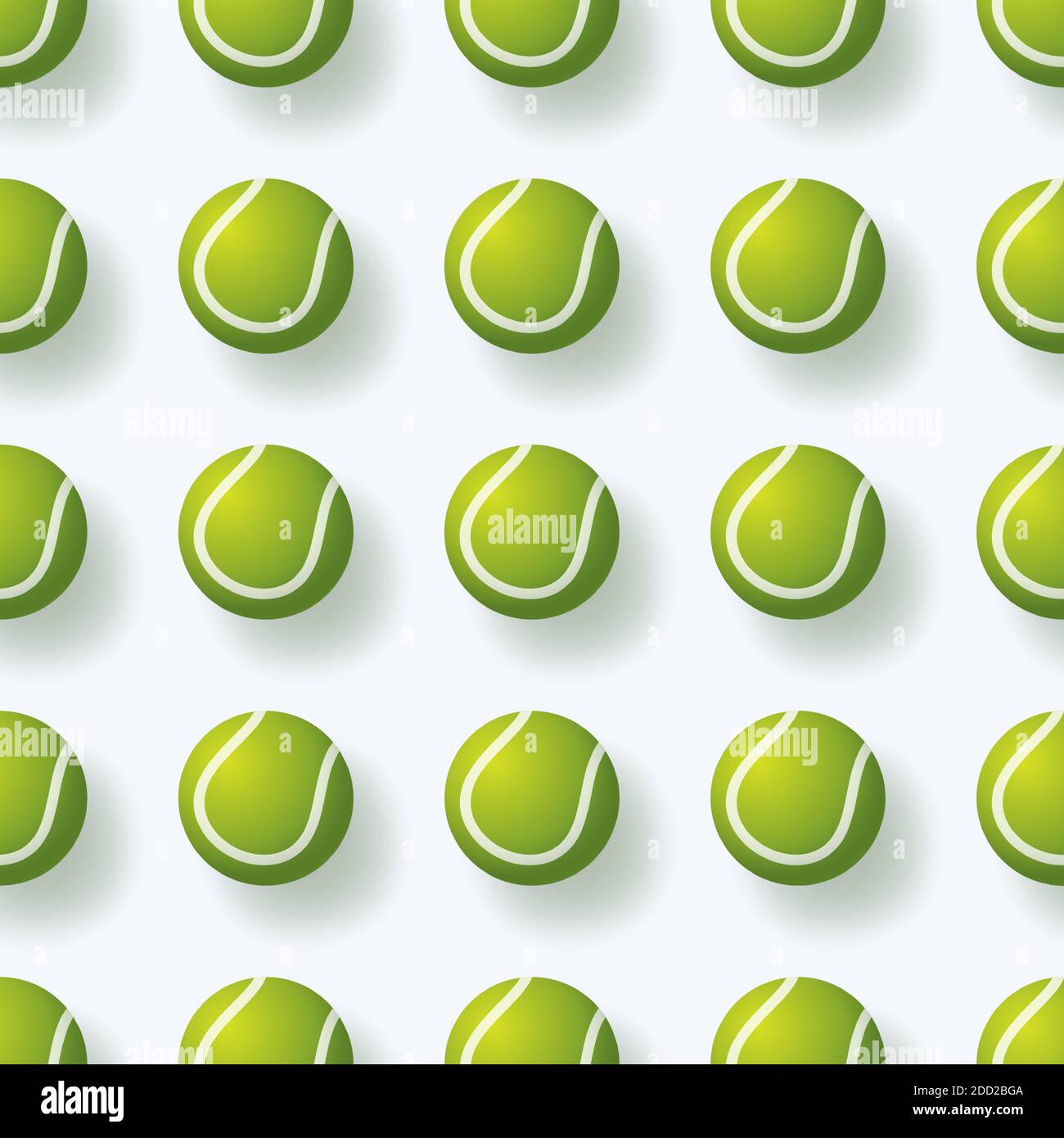 tennis ball seamless pettern vector illustration. realistic tennis ball ...