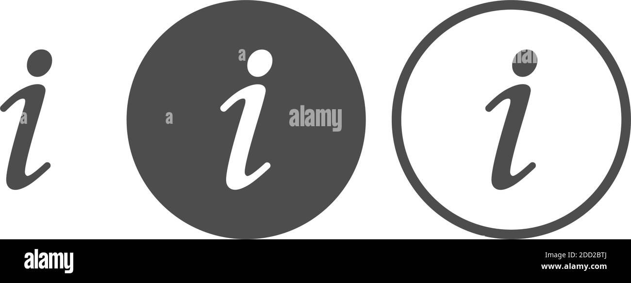 Info, help,letter i, information icon design template Stock Vector ...