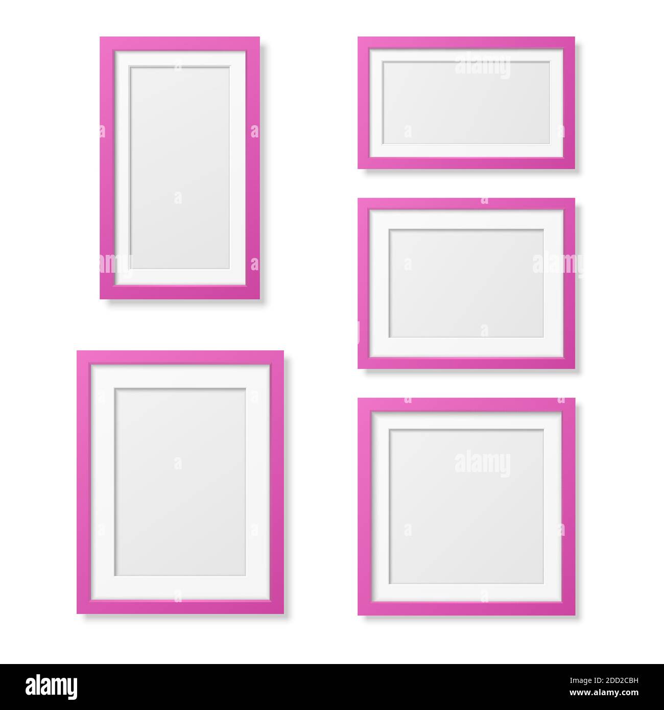 Vector 3D Reaistic Wooden or Plastic Simple Modern Minimalistic Pink ...