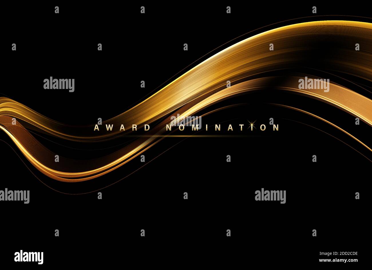 Award nomination ceremony luxury background with golden glitter ...