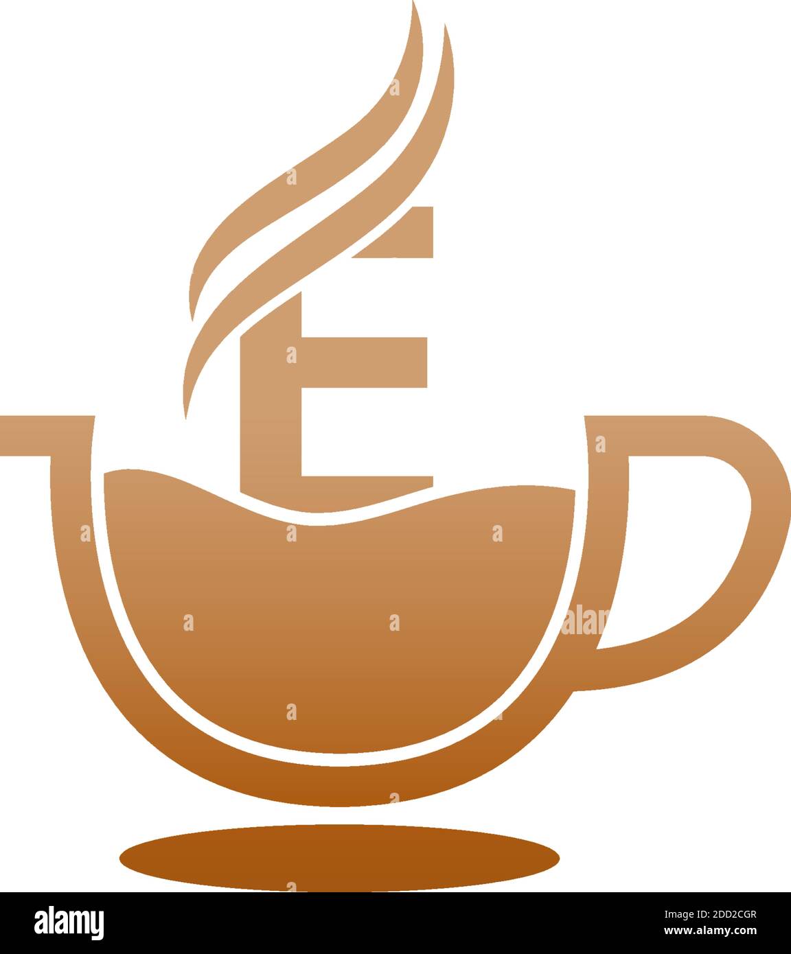 Coffee cup icon design letter E logo concept Stock Vector Image & Art ...