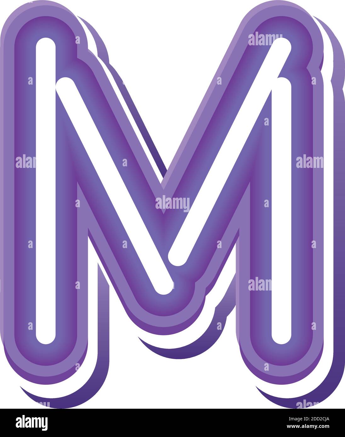 Illuminated letter m Stock Vector Images - Alamy