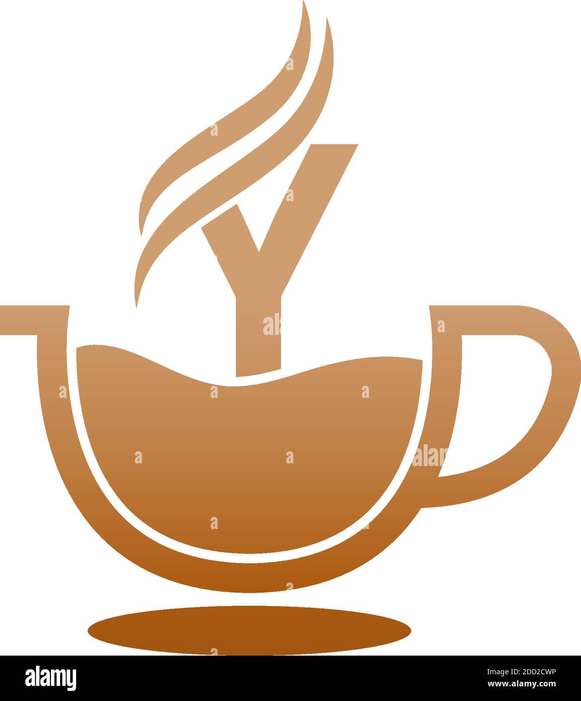 Coffee cup icon design letter Y logo concept Stock Vector Image & Art ...
