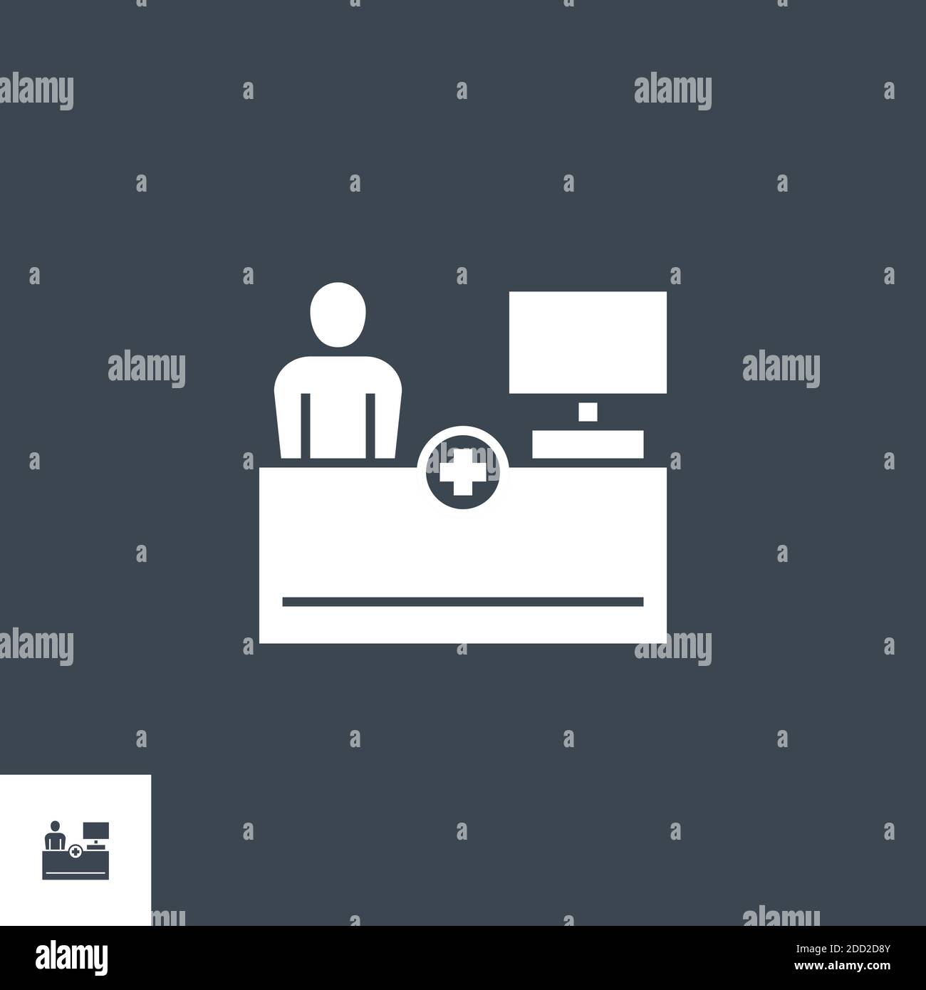 Hospital receptionist icon Stock Vector Images - Alamy