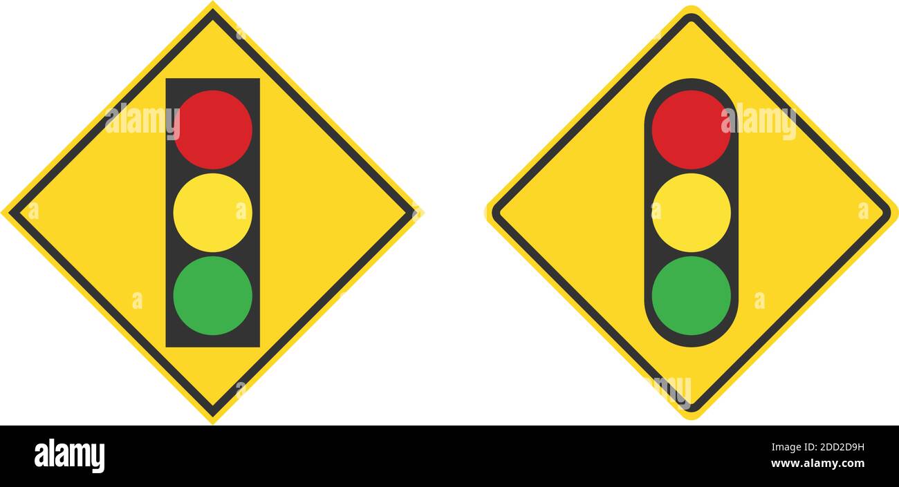 Traffic signal signs icon design template Stock Vector Image & Art - Alamy