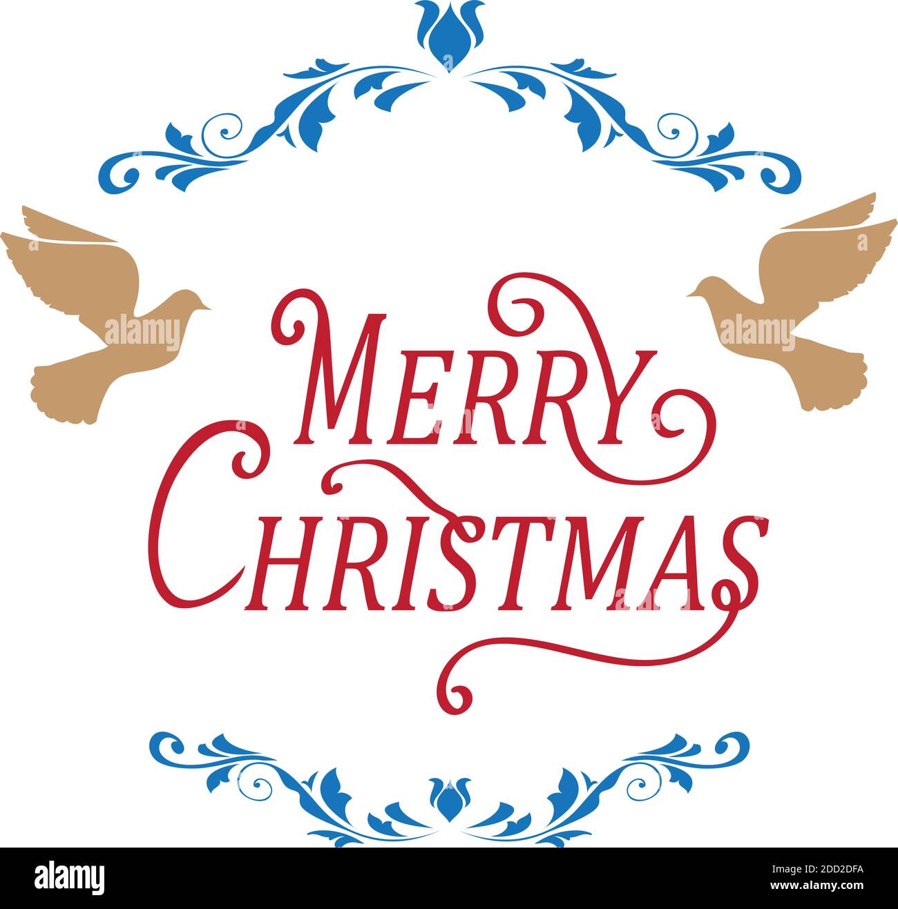 Greeting card with xmas deer merry christmas postcard Cut Out Stock ...