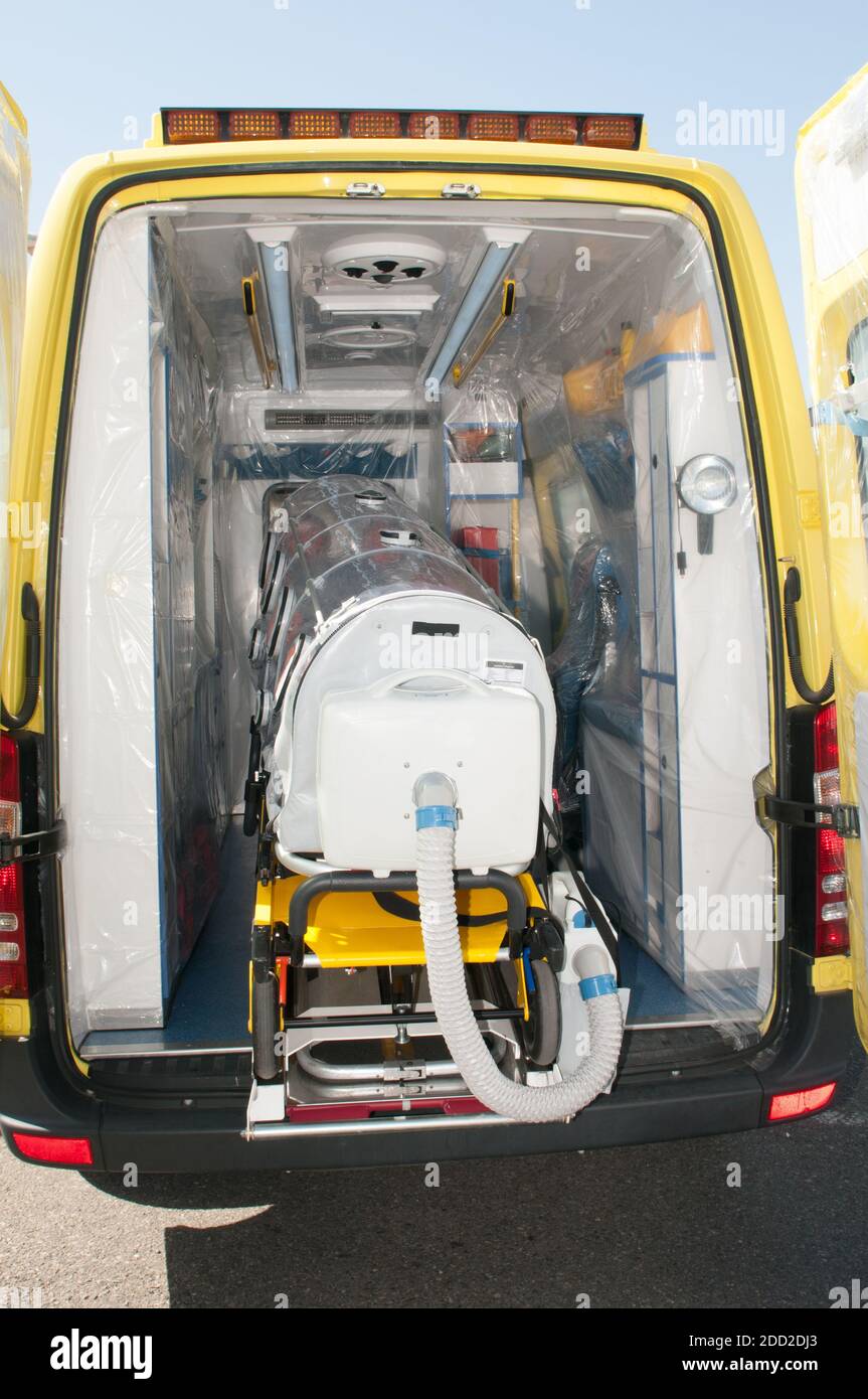Ambulance bed isolated for virus hi-res stock photography and images ...