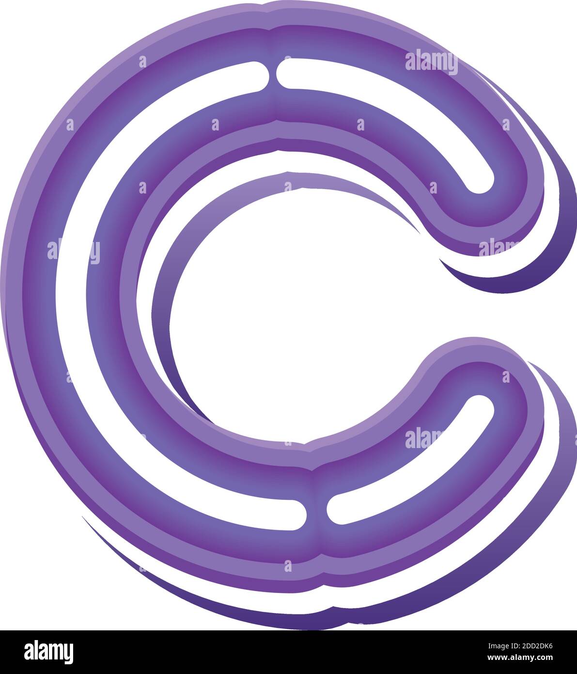 letter C in purple neon font Stock Vector Image & Art - Alamy