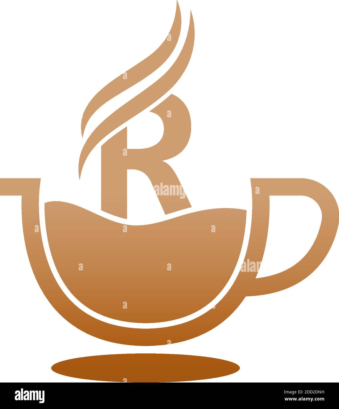 Coffee cup icon design letter R logo concept Stock Vector Image & Art ...