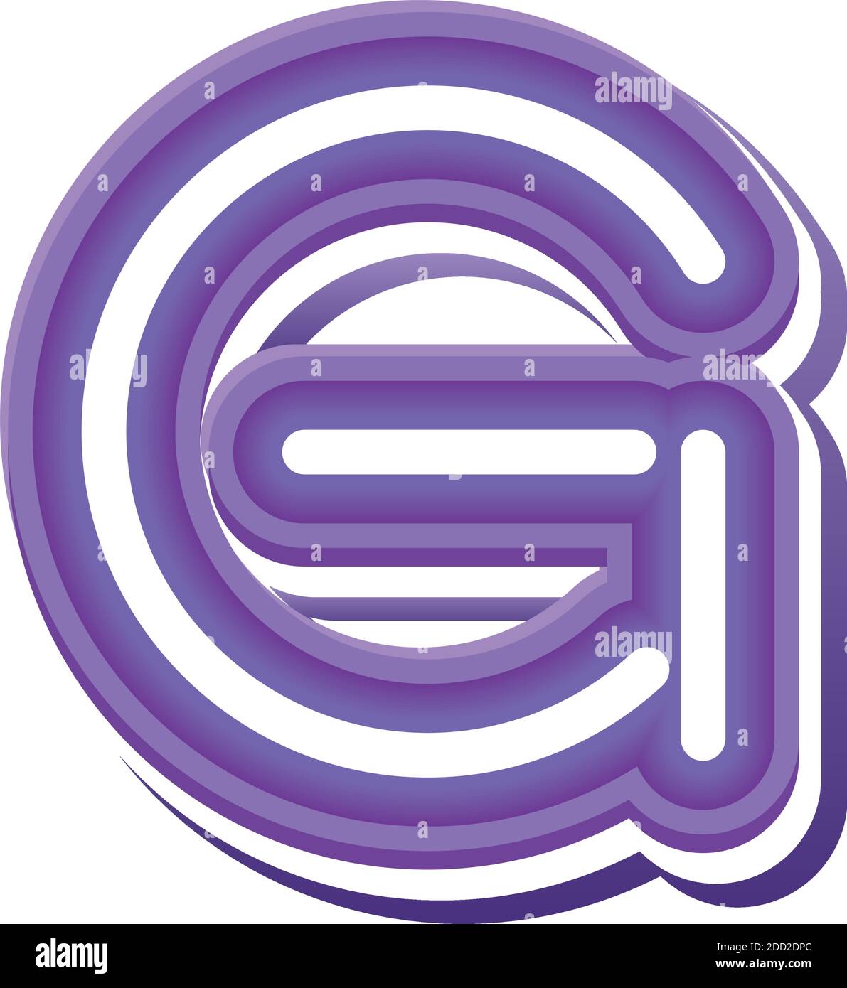 letter G in purple neon font Stock Vector Image & Art - Alamy