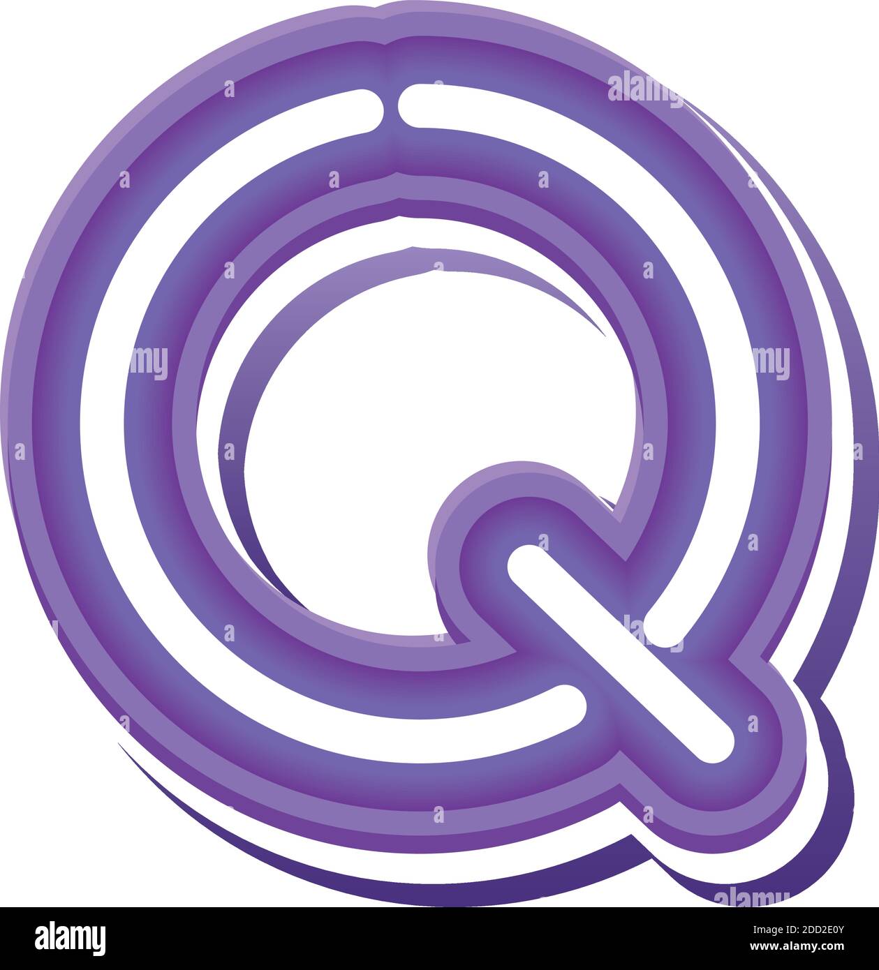 letter Q in purple neon font Stock Vector Image & Art - Alamy
