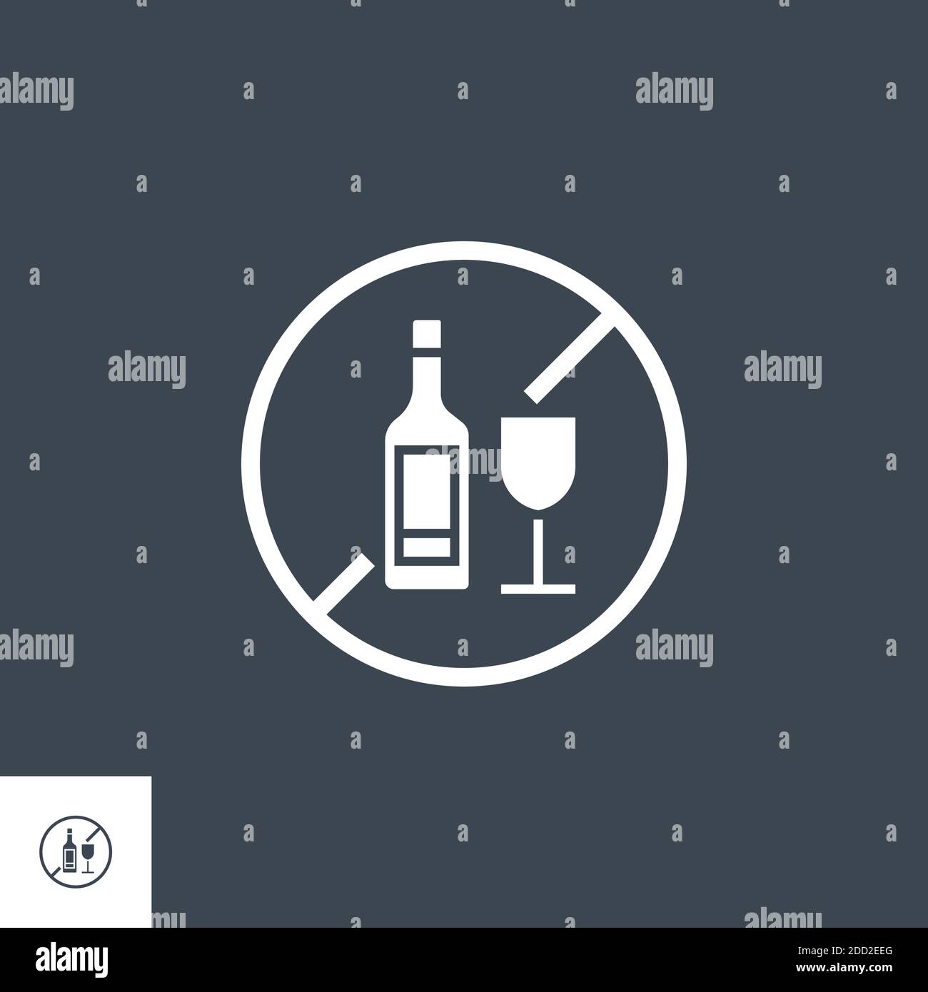 No Drinking Vector Icon Stock Vector Image & Art - Alamy
