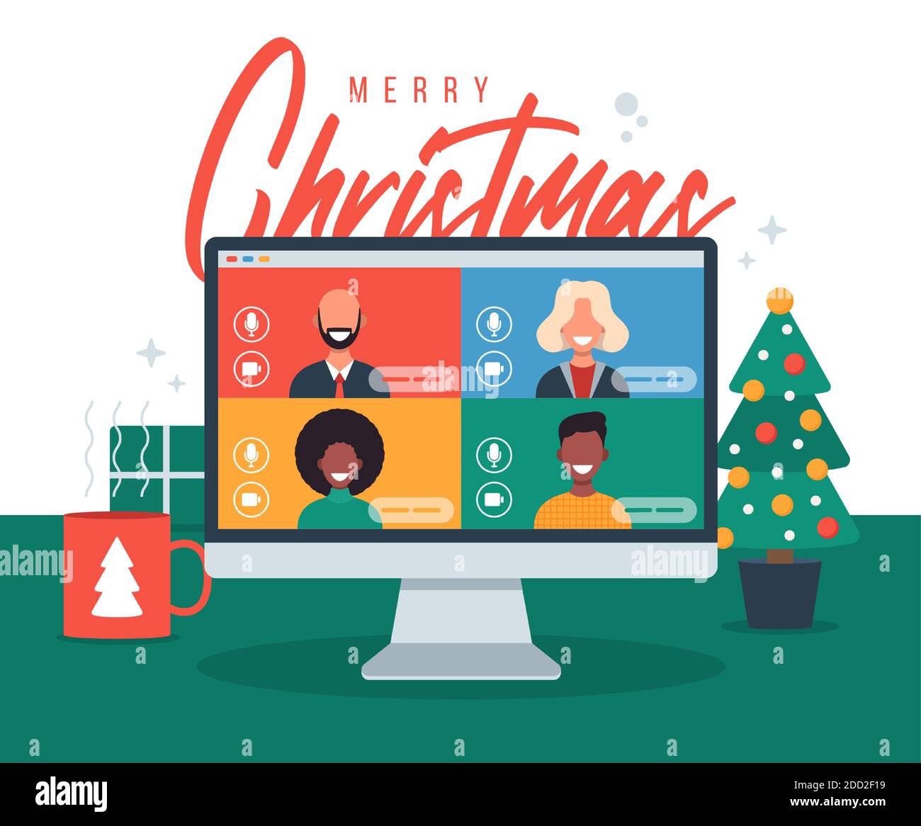 Pc calling Stock Vector Images - Alamy