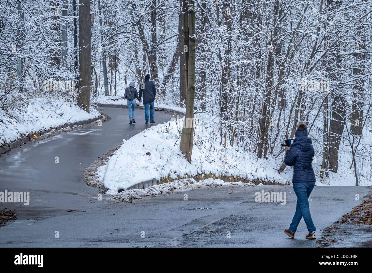Russia, Moscow. People walk in a street Stock Photo - Alamy