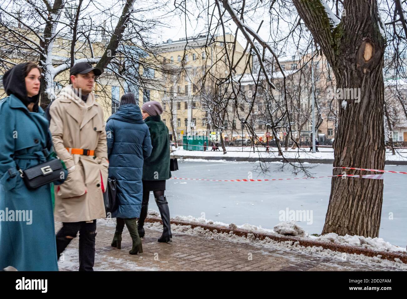 Russia, Moscow. People walk in a street Stock Photo - Alamy