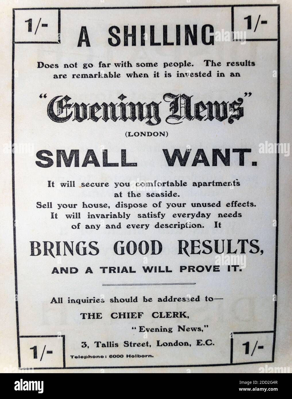 Vintage advertisements hi-res stock photography and images - Alamy