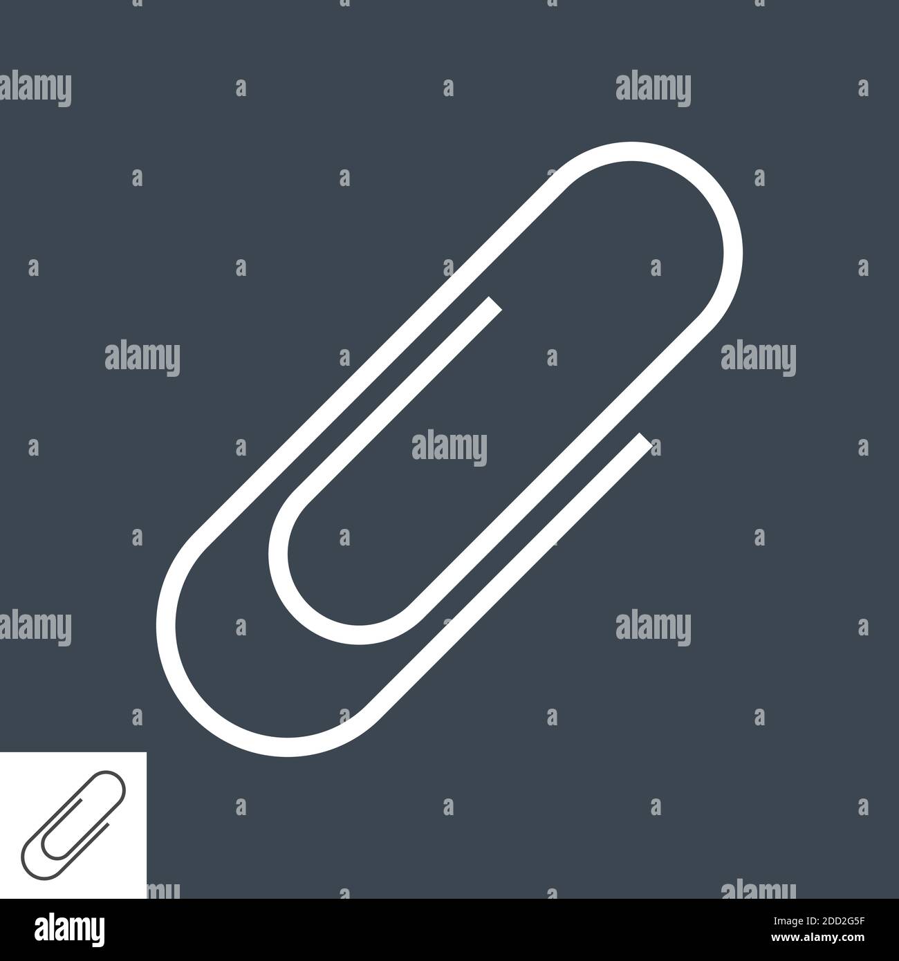 Paperclip Line Icon Stock Vector Image & Art - Alamy