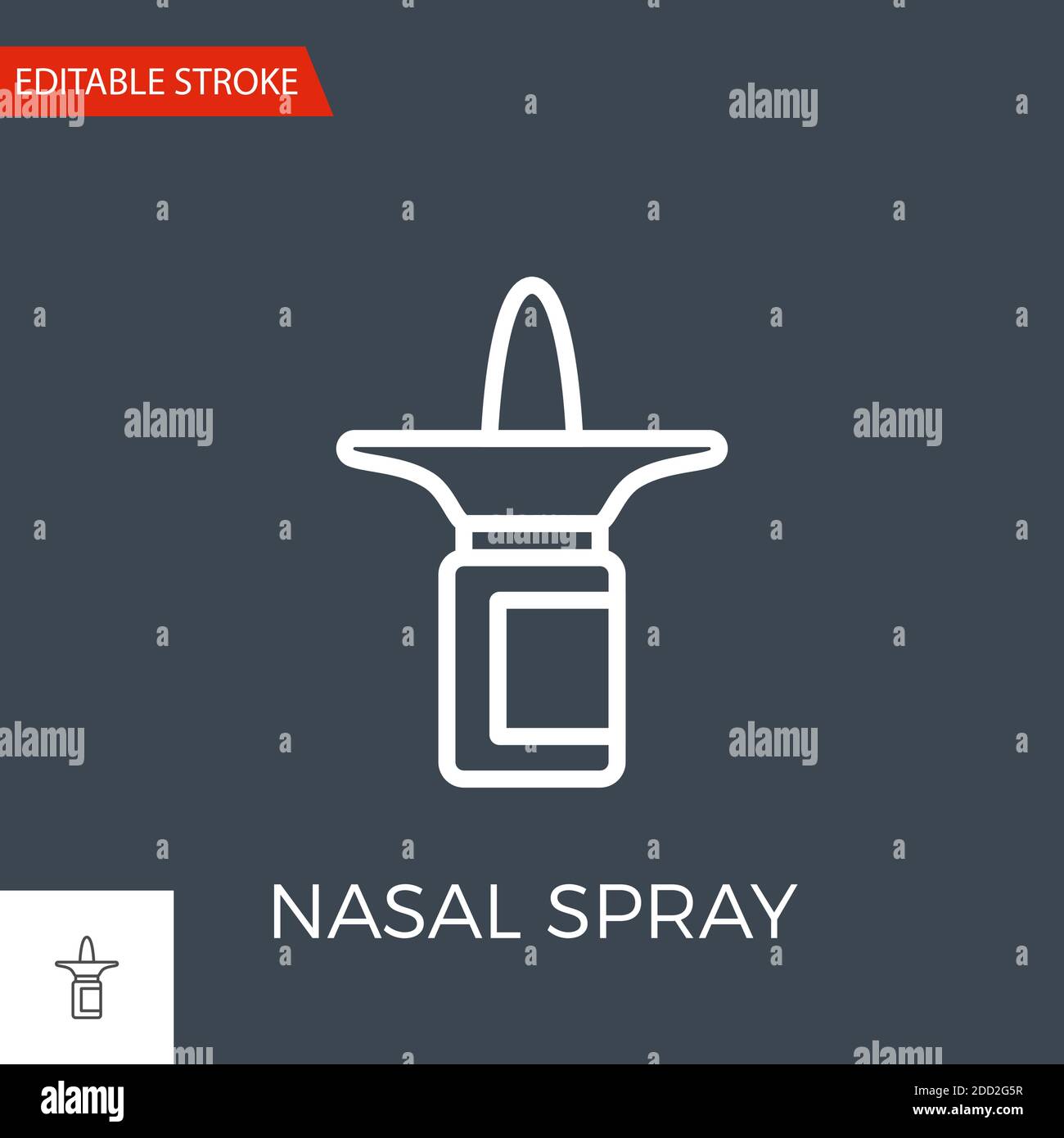 Nasal Spray Vector Icon Stock Vector Image & Art - Alamy