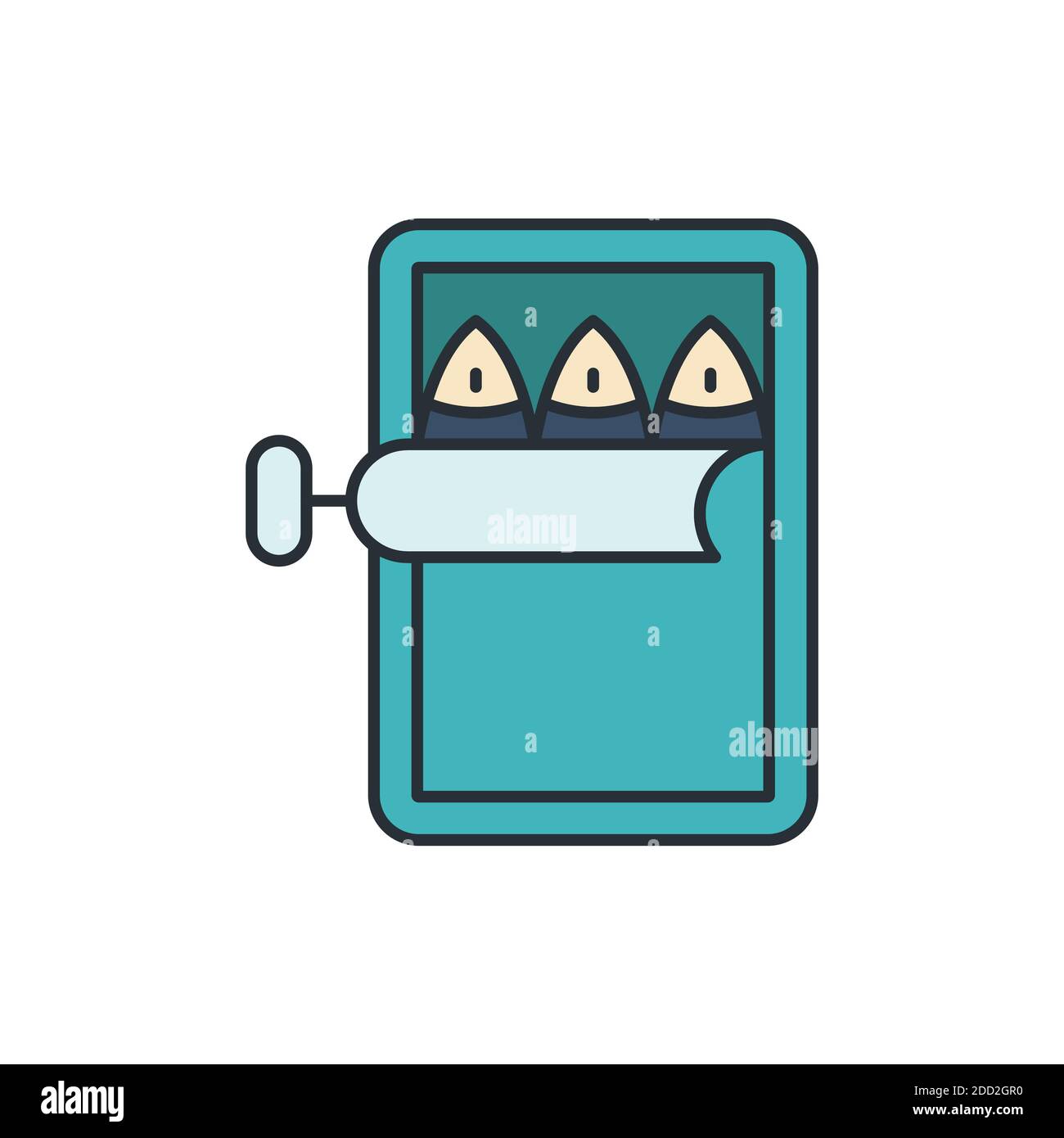 Fish food can icon, color, line, outline vector sign, linear style ...