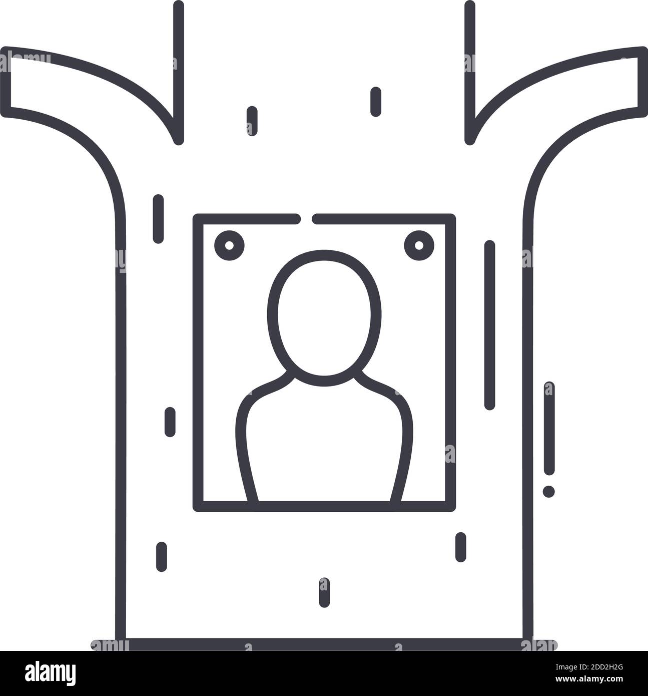Wanted icon, linear isolated illustration, thin line vector, web design ...