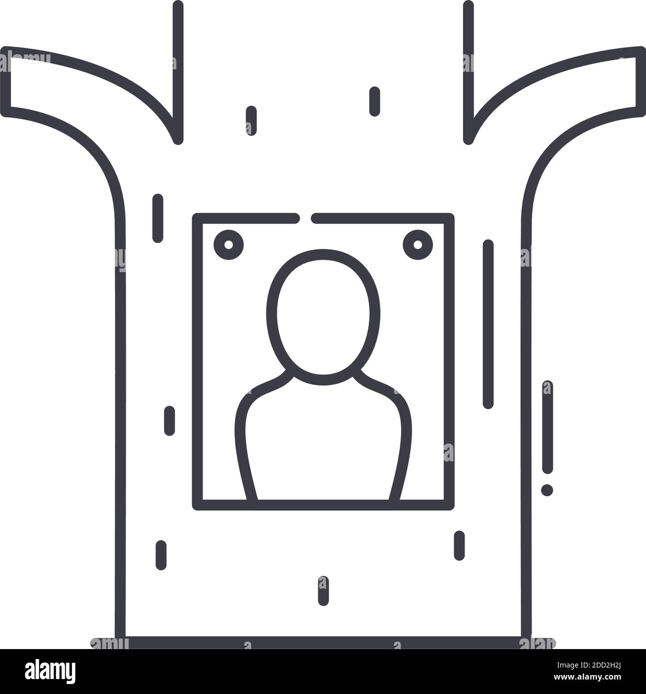 Wanted icon, linear isolated illustration, thin line vector, web design ...