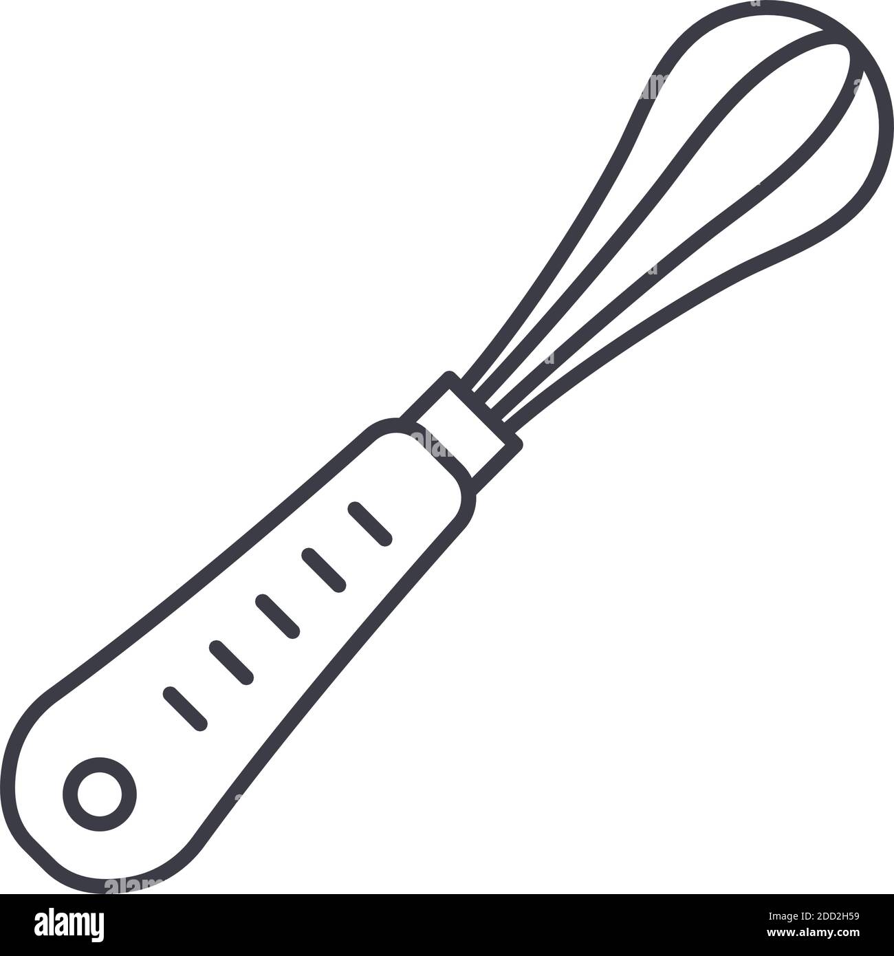 Whisk icon, linear isolated illustration, thin line vector, web design ...
