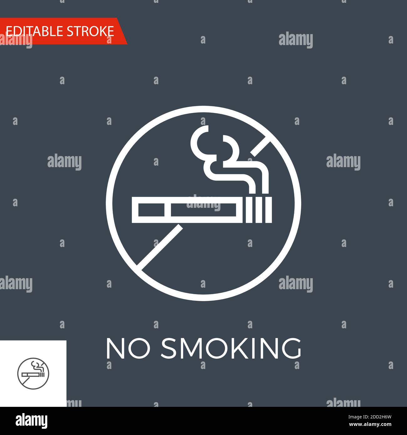 No Smoking Vector Icon Stock Vector Image & Art - Alamy
