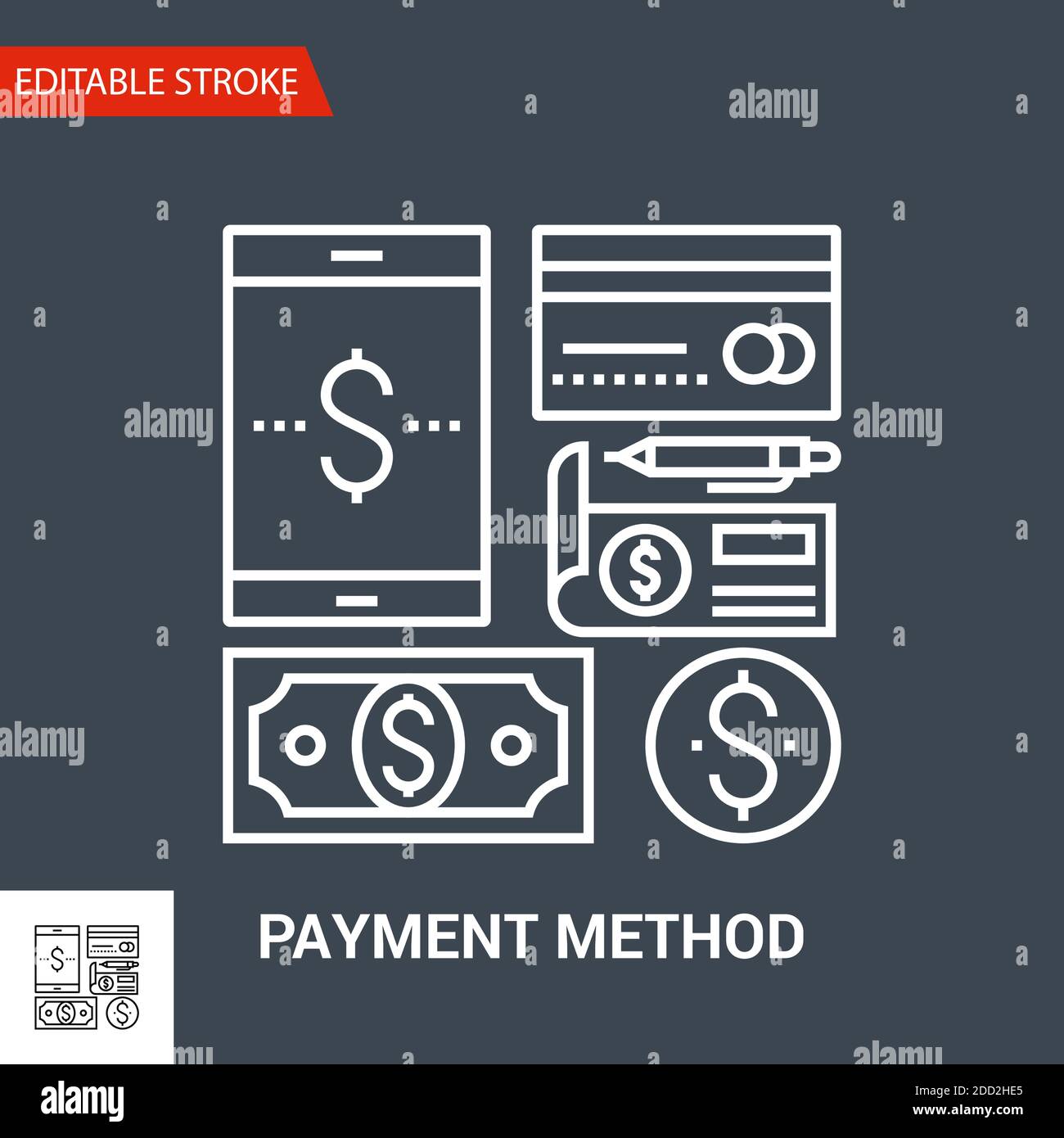 Payment methods graphic Stock Vector Images - Alamy