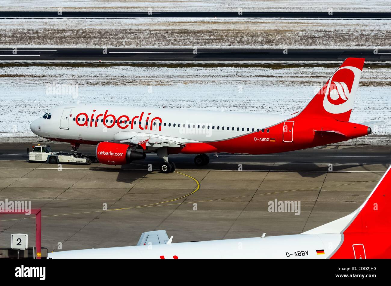 Air Berlin airplane at the Berlin Tegel Airport Stock Photo - Alamy