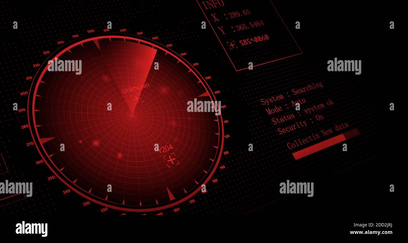 Enemy Aircrafts Or Ships Detected By Radar Scan Objects Speed And