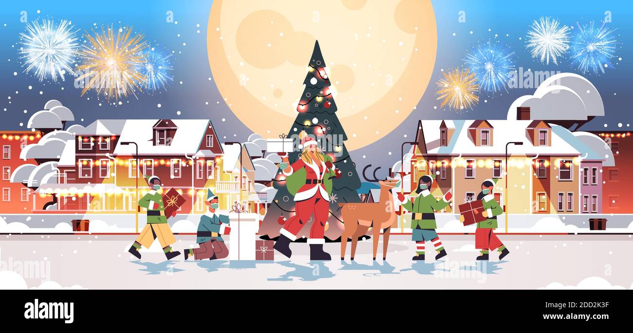Female santa elves hi-res stock photography and images - Alamy