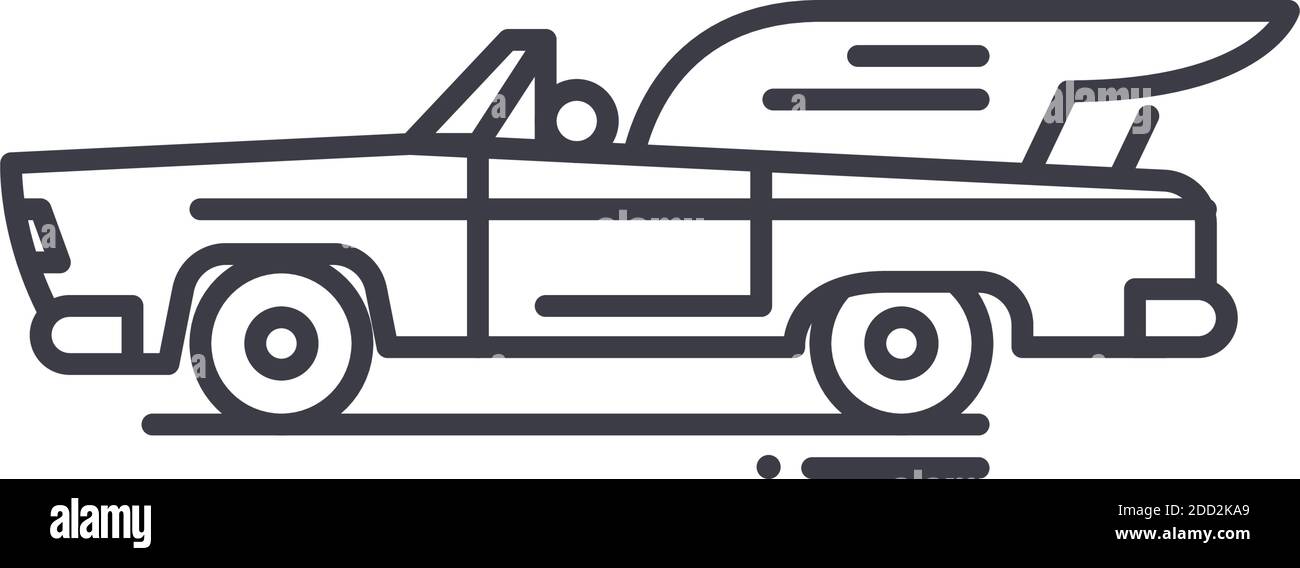 Vintage singer car Stock Vector Images - Alamy