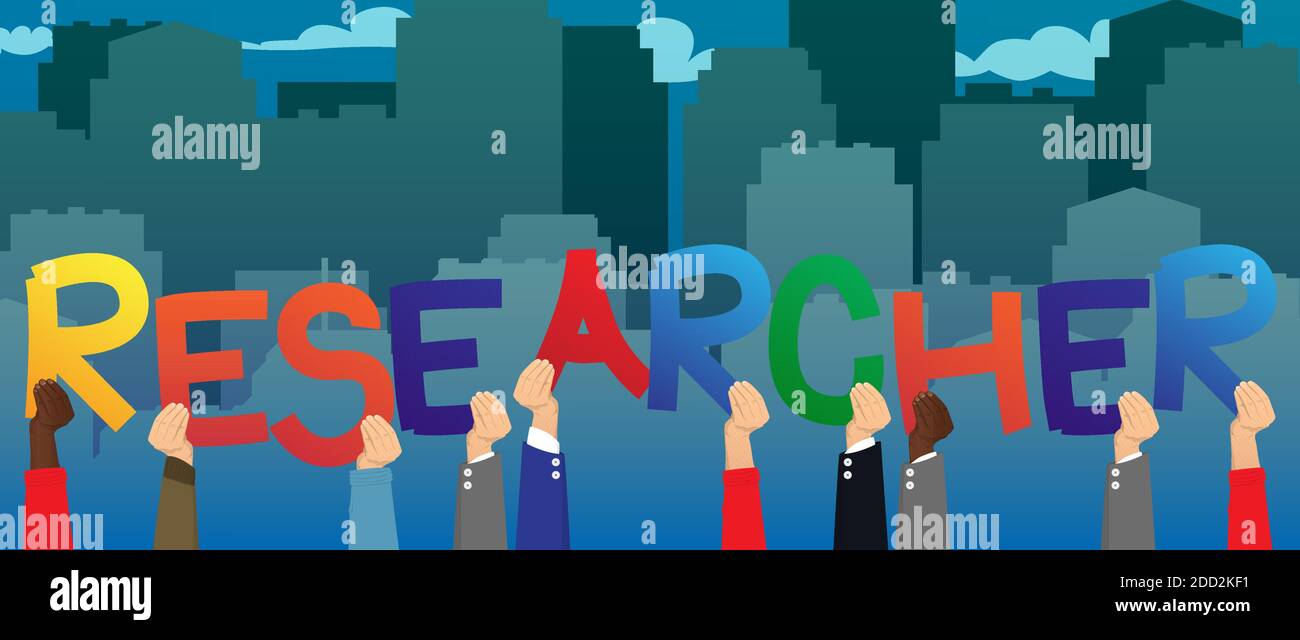 Diverse hands holding letters of the alphabet created the word ...