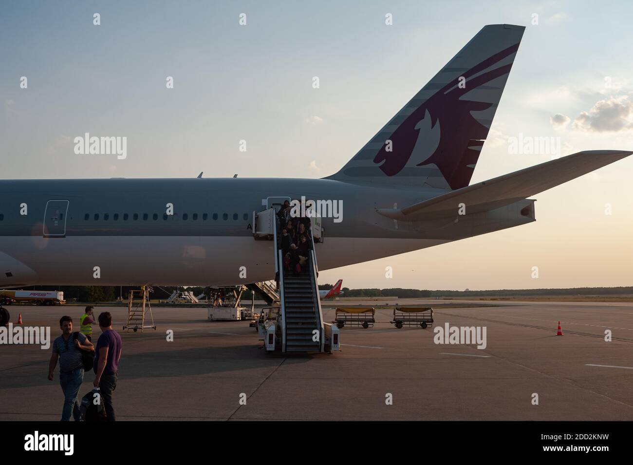 05.06.2019, Berlin, Germany, Europe - Upon arrival at Tegel Airport ...