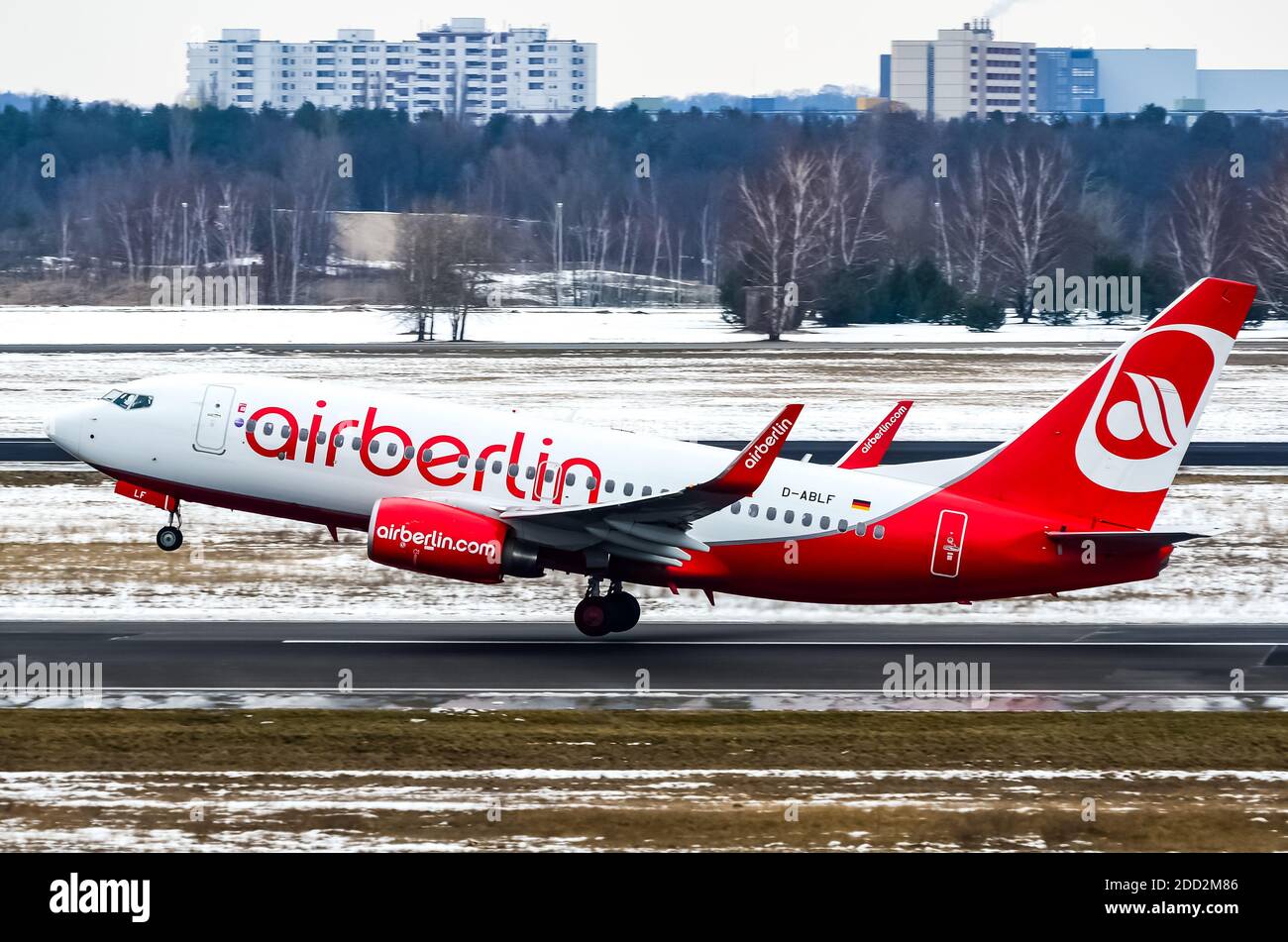 Air Berlin Boeing 737 airplane at the Berlin Tegel Airport Stock Photo ...