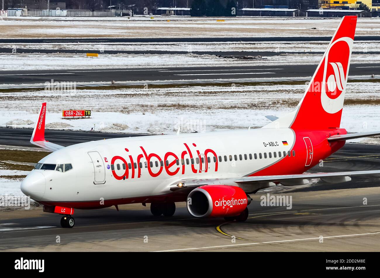 Air Berlin Boeing 737 airplane at the Berlin Tegel Airport Stock Photo ...