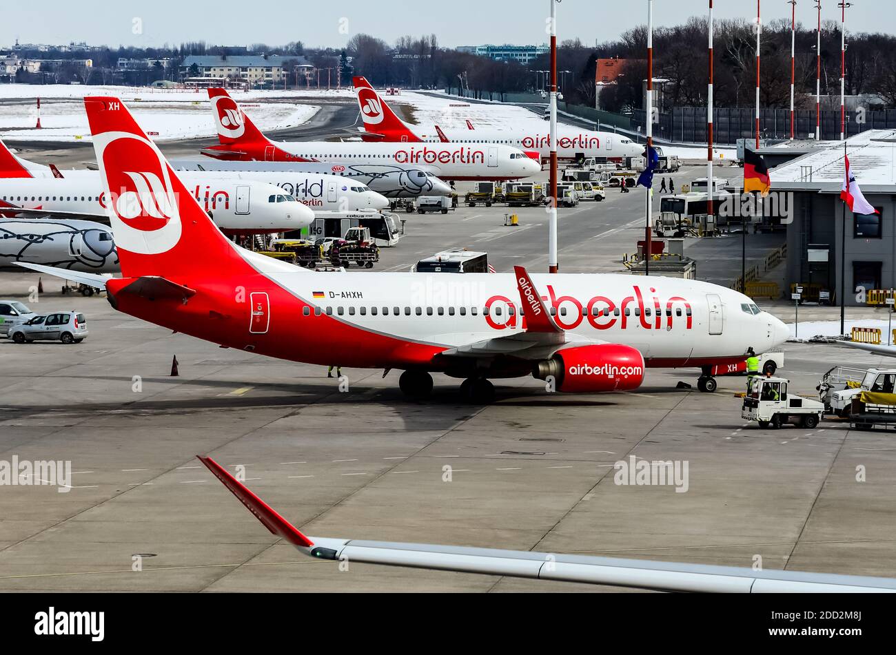 Air Berlin Boeing 737 airplane at the Berlin Tegel Airport Stock Photo ...