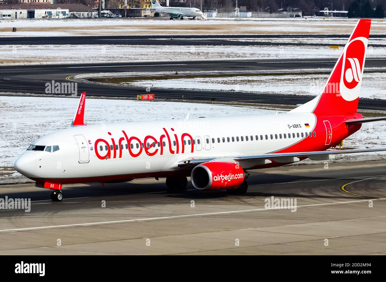 Air Berlin Boeing 737 airplane at the Berlin Tegel Airport Stock Photo ...