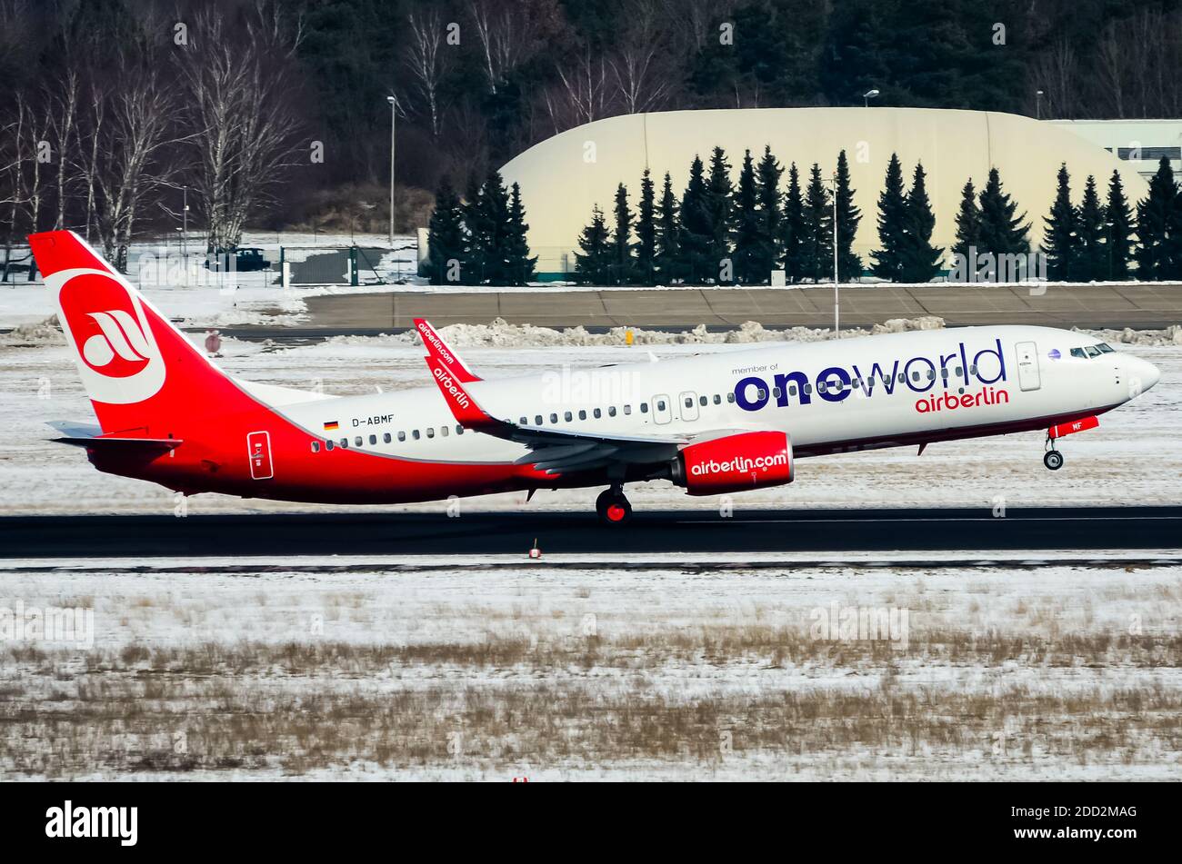 Air Berlin Boeing 737 airplane at the Berlin Tegel Airport Stock Photo ...